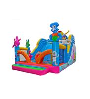 China Customize Inflatable Slides For Outdoor Play With Patrick Design for sale