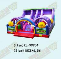 China Customize Large Two Lane Slides Purple Inflatable Bouncer Slide for sale