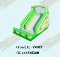 China Green And White Inflatable Slides For Fun And Safety In Children Play for sale