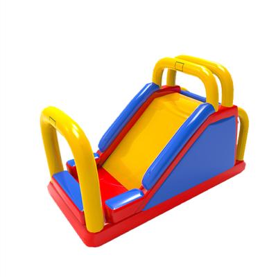 China Yellow Blue And Red Inflatable Slides Stable And Visually Appealing With Safety Handrails for sale