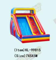 China Red  Yellow Blue Industrial Inflatable Water Slides For Outdoor for sale