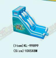 China Clown Inflatable Slide With Elephant Theme For Children Fun Park for sale