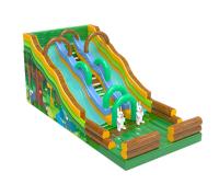 China Clown Inflatable Slide With Elephant Theme For Children Fun Park for sale