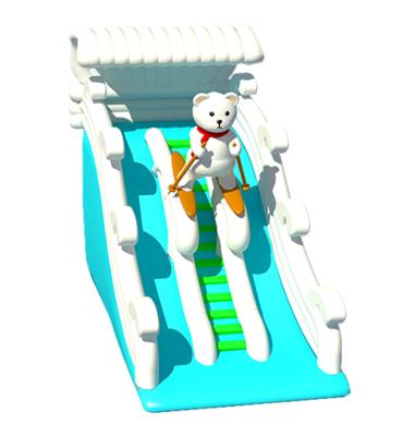 China Clown Inflatable Slide With Elephant Theme For Children Fun Park for sale
