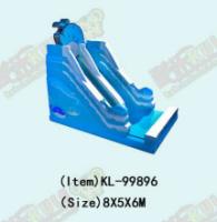 China Clown Inflatable Slide With Elephant Theme For Children Fun Park for sale