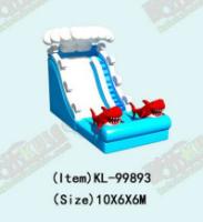 China Clown Inflatable Slide With Elephant Theme For Children Fun Park for sale