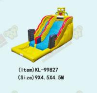 China Aldult  Outdoor Rental Inflatable Large Water Slides With Bouncy for sale