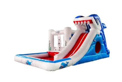 China Aldult  Outdoor Rental Inflatable Large Water Slides With Bouncy for sale
