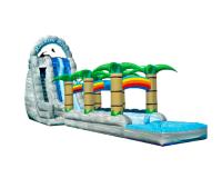 China Aldult  Outdoor Rental Inflatable Large Water Slides With Bouncy for sale