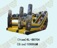 China Colorful Slides Children Fun Park Inflatable Playground for sale