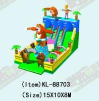 China Children Fun Park Inflatable Giraffe Animals Slide For Rentals for sale