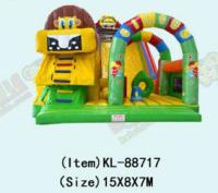 China Small Commercial Bouncy Castle With Slide Children Playground for sale