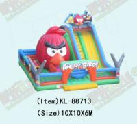 China Children Fun Park Inflatable Angry Bird Animals Slide For Rentals for sale