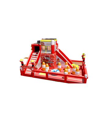 China Fire Truck Combos Children Fun Park Inflatable Playground for sale