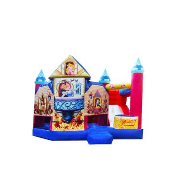 China Snow Pricess Combos Jumping Slide Children Fun Park Inflatable for sale