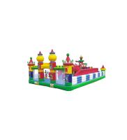 China Children Fun Park Large Inflatable Castle Jumping Sliding for sale