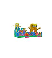 China Children Fun Park Inflatable SpongeBob Slide Colorful Playground for sale