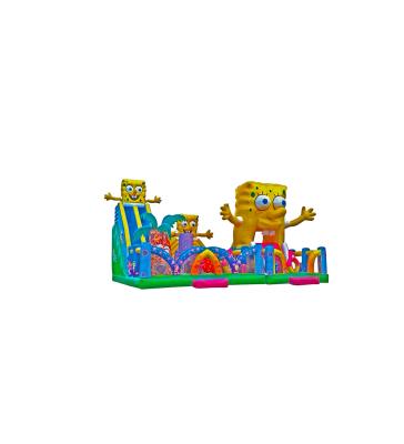 China Children Fun Park Inflatable SpongeBob Slide Colorful Playground for sale