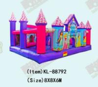China Pink Purple Snow Princess Jumping Children Playground for sale