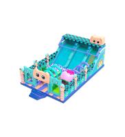 China Blue Color Big Slide With Ball Pool Children Fun Park for sale