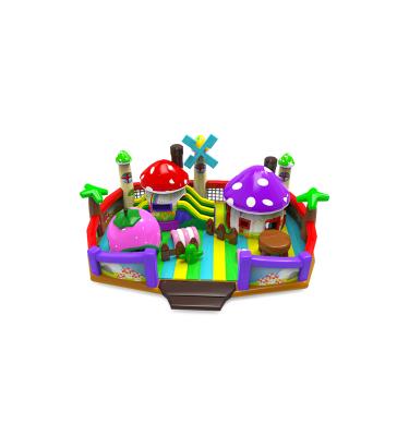 China Mushroom Theme Small Young Children Playground With Small Slide for sale
