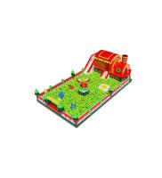 China Customized Green Train Theme Kids  Inflatable Ocean Balls Bouncy for sale