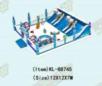 China Large Snow Land Children Fun Park Inflatable With Sand land for sale