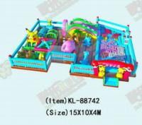 China Varied Shapes Colorful Children Fun Park Inflatable Slide Bouncy for sale