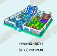 China Large Slide Children Playground Inflatable With Big Ball Pool for sale