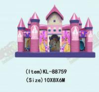 China Customized 10*8*6m Colorful Children Fun Park Inflatable Slide Bouncy for sale