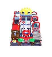 China Colorful Playground: Trains, Slides Under a Sunny Sky for sale