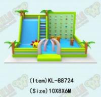 China Tropical Inflatable Playground Fun Zone Customized Obstacle Climb for sale