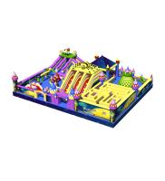 China Adventure - Filled Inflatable Castle for Young Explorer Purple Customized for sale