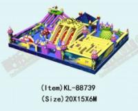 China Adventure - Filled Inflatable Castle for Young Explorer Purple Customized for sale