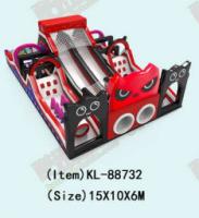 China Themed Inflatable Park: Red - Black Adventure Joy for Children for sale
