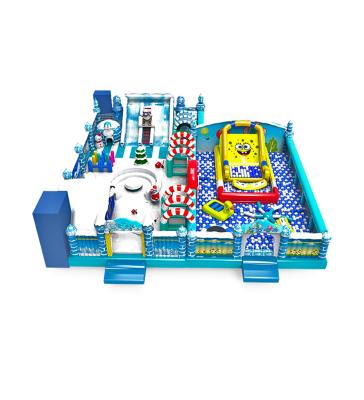 China Colorful Inflatable Playground: Snow and Sea Fun Winter & Cartoon Magic for sale
