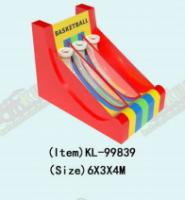 China Inflatable Mini Colorful Vibrant Three - Hoop Basketball Shooting Toy for sale