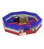 China Stars - and - Stripes Patriotic Inflatable Bull Riding Arena for sale