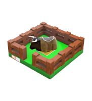 China Rodeo - Style Adventure - Ready Thrilling Mechanical Bull in Enclosed Playpen for sale