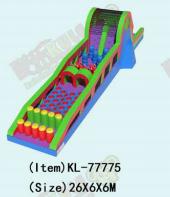 China Rainbow - Hued Vibrant Inflatable Obstacle Course for Playful Fun for sale