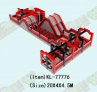 China Red - Gray Adventure Playground Structure Modern Concept Design for sale