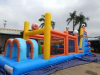 China Multi - colored Inflatable Obstacle with Sport Icons with Bright Hues for sale