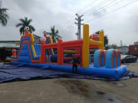 China Multi - colored Inflatable Obstacle with Sport Icons with Bright Hues for sale