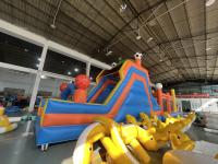 China Multi - colored Inflatable Obstacle with Sport Icons with Bright Hues for sale