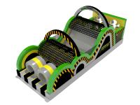 China Outdoor Park Playground Inflatable Obstacles Toxic With Slide for sale