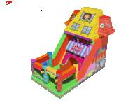 China Fun Park Dry Inflatable Bouncy Slides With Candy Shop Theme for sale