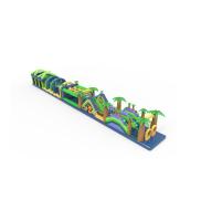 China Multi - Color Tropical Inflatable Obstacle Course Adventure Jungle Path for sale