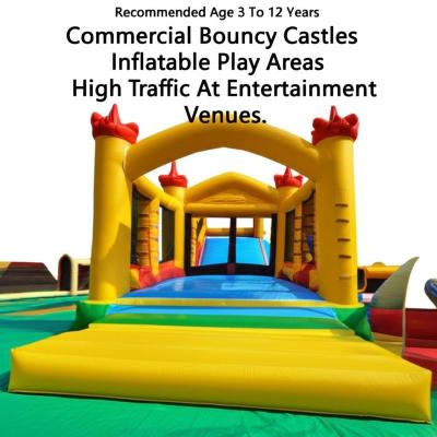 China Recommended Age 3 To 12 Years Commercial Bouncy Castles Inflatable Play Areas Designed For High Traffic At Entertainment Venues for sale