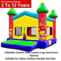 China Recommendedage 3 To 12 Years Inflatable Castles Oem Custom Logo And Colors Options Suitable For Indoor Outdoor Durable And Safe for sale