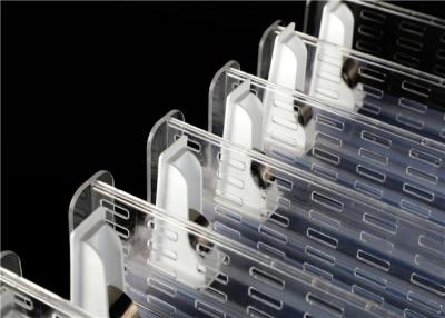 China Supermarket 50mm Gravity Feed Shelving Glides Roller Shelf System Bottle Drink Pusher for sale